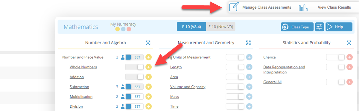Enabling and editing My Numeracy activities - Essential Assessment
