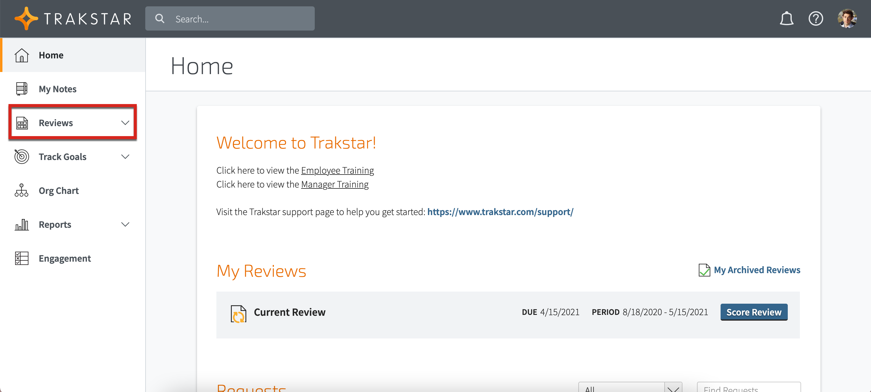 Print Review as Manager - Trakstar Perform