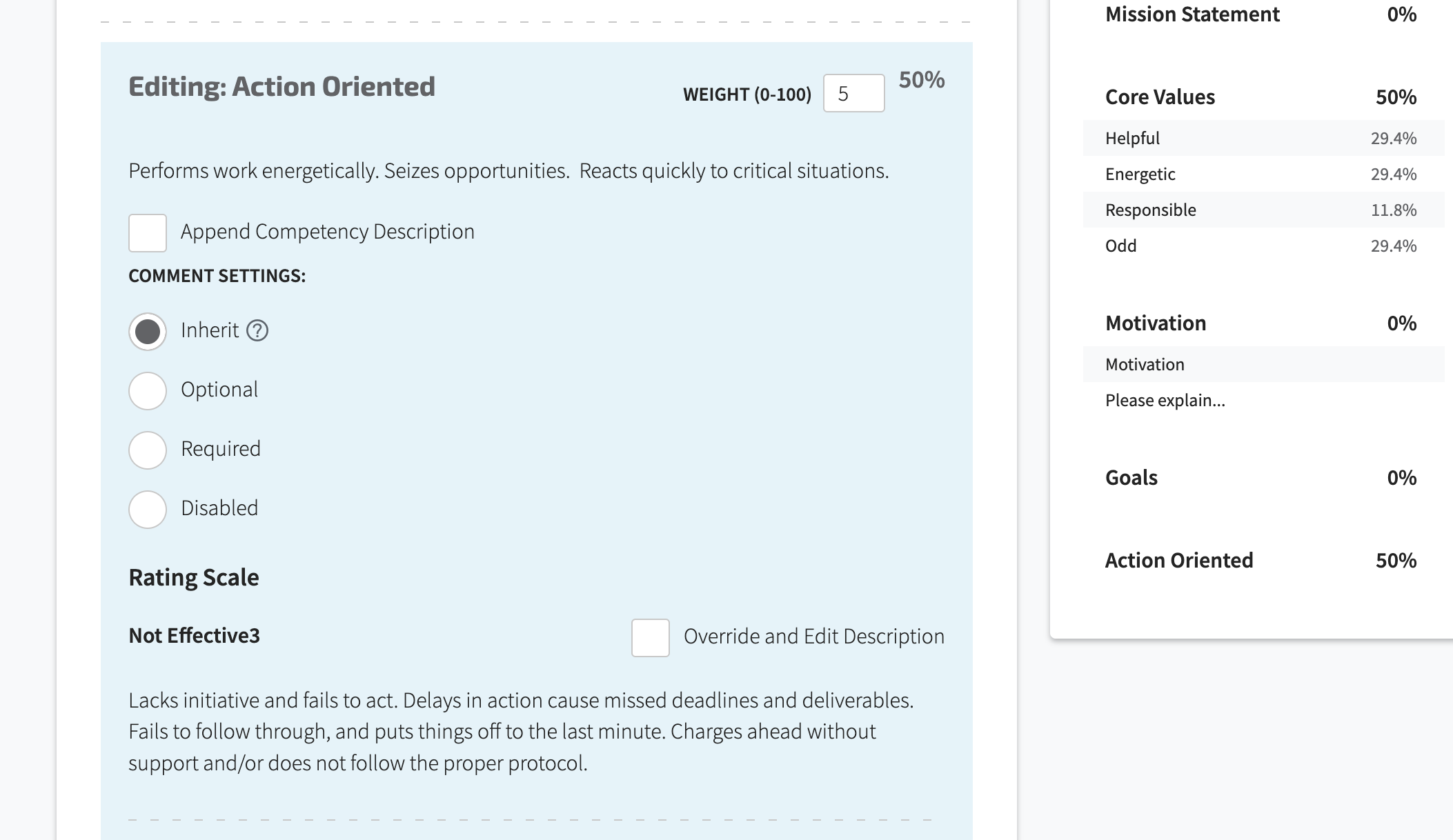 Comment Controls - Trakstar Perform