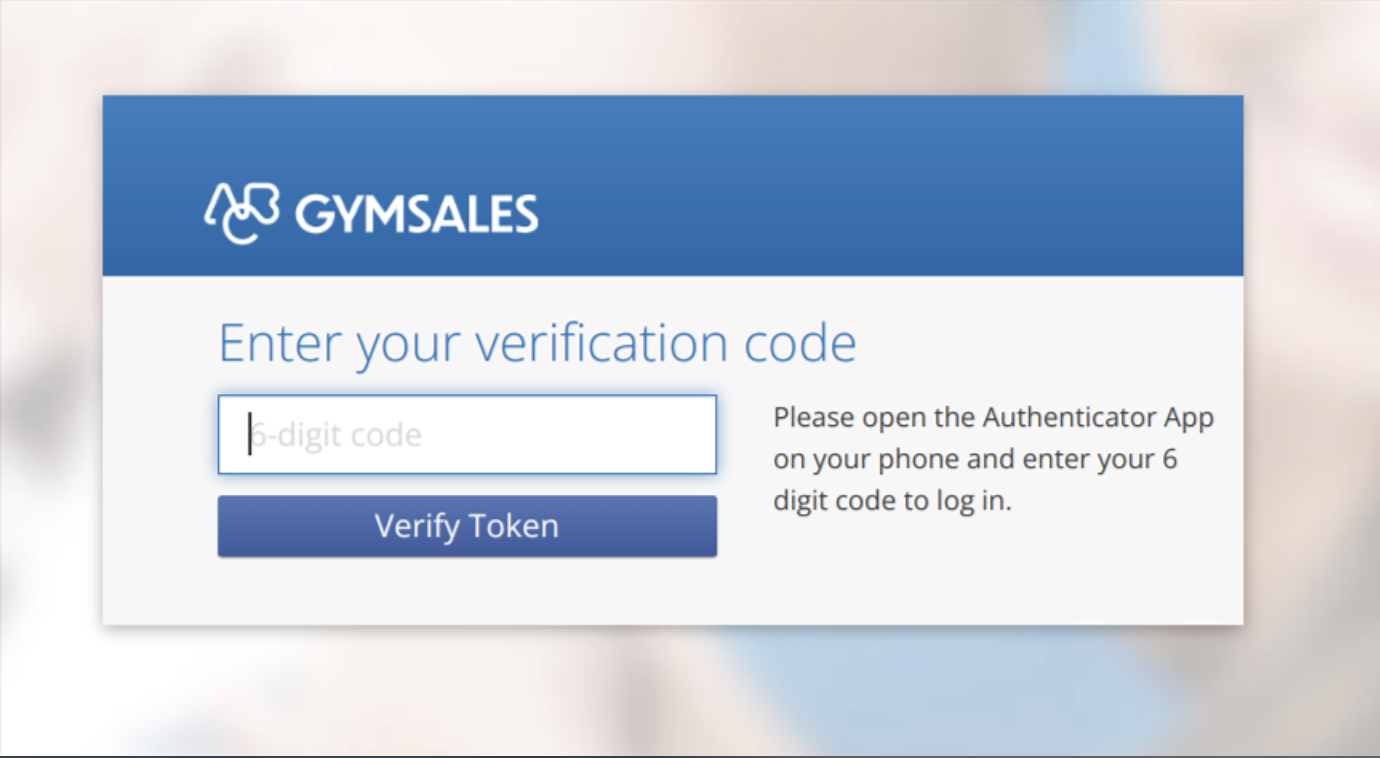 Setting Up Two-Factor Authentication for GymSales - ABC GymSales Knowledge Base