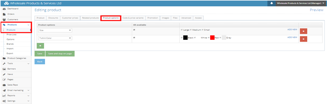 Creating products - B2B Wave Knowledge Base