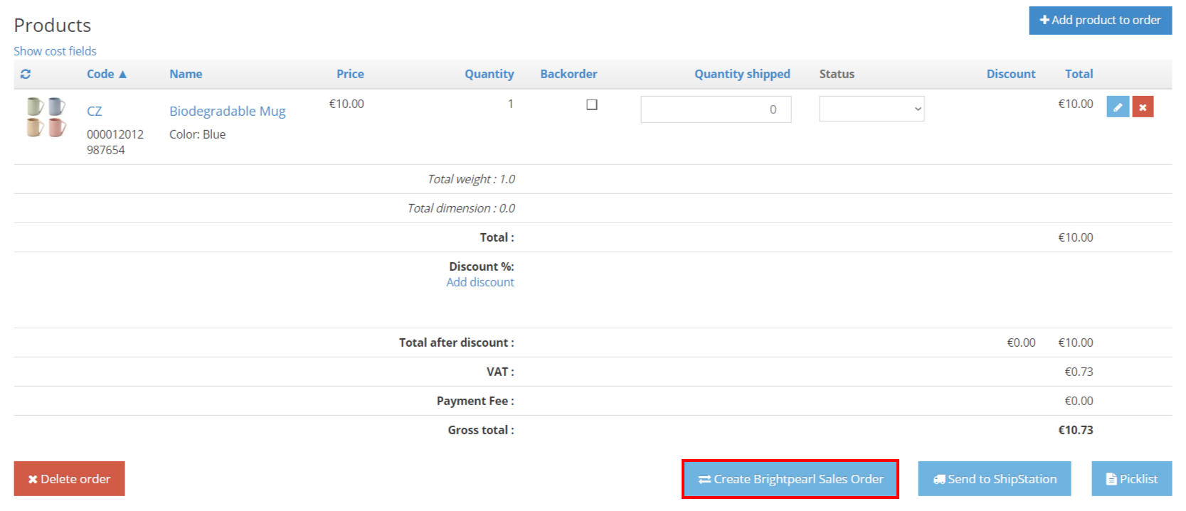 Brightpearl Integration - B2B Wave Knowledge Base