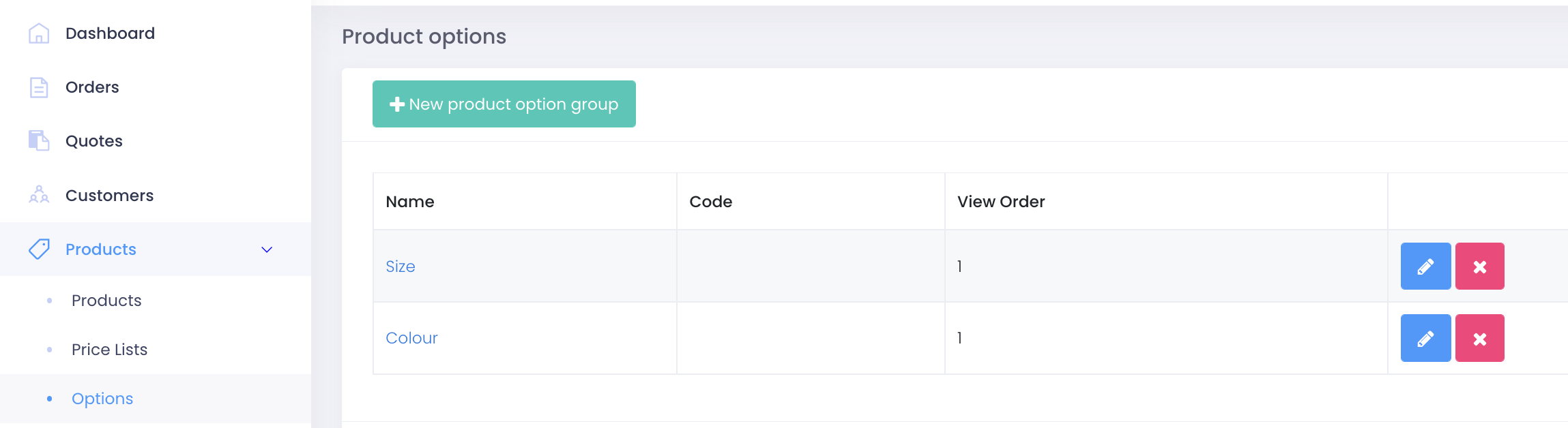 Product Variants - B2B Wave Knowledge Base