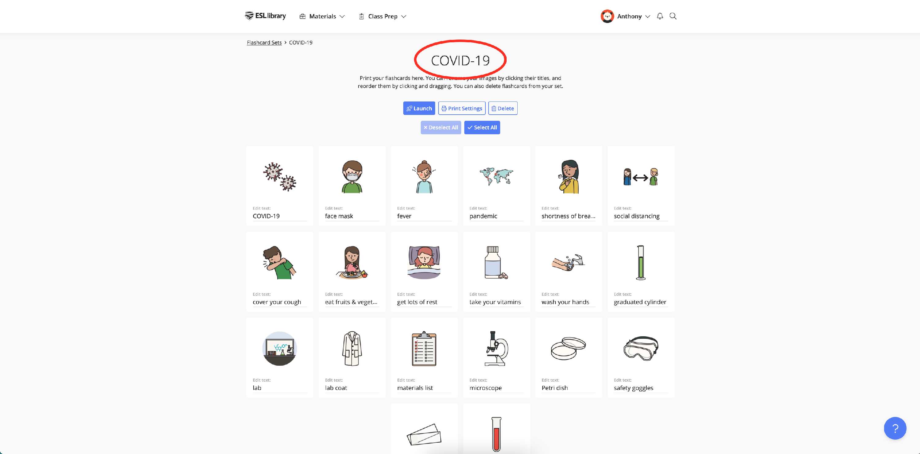 How to Create & Save Flashcard Sets - ESL Library Help Docs