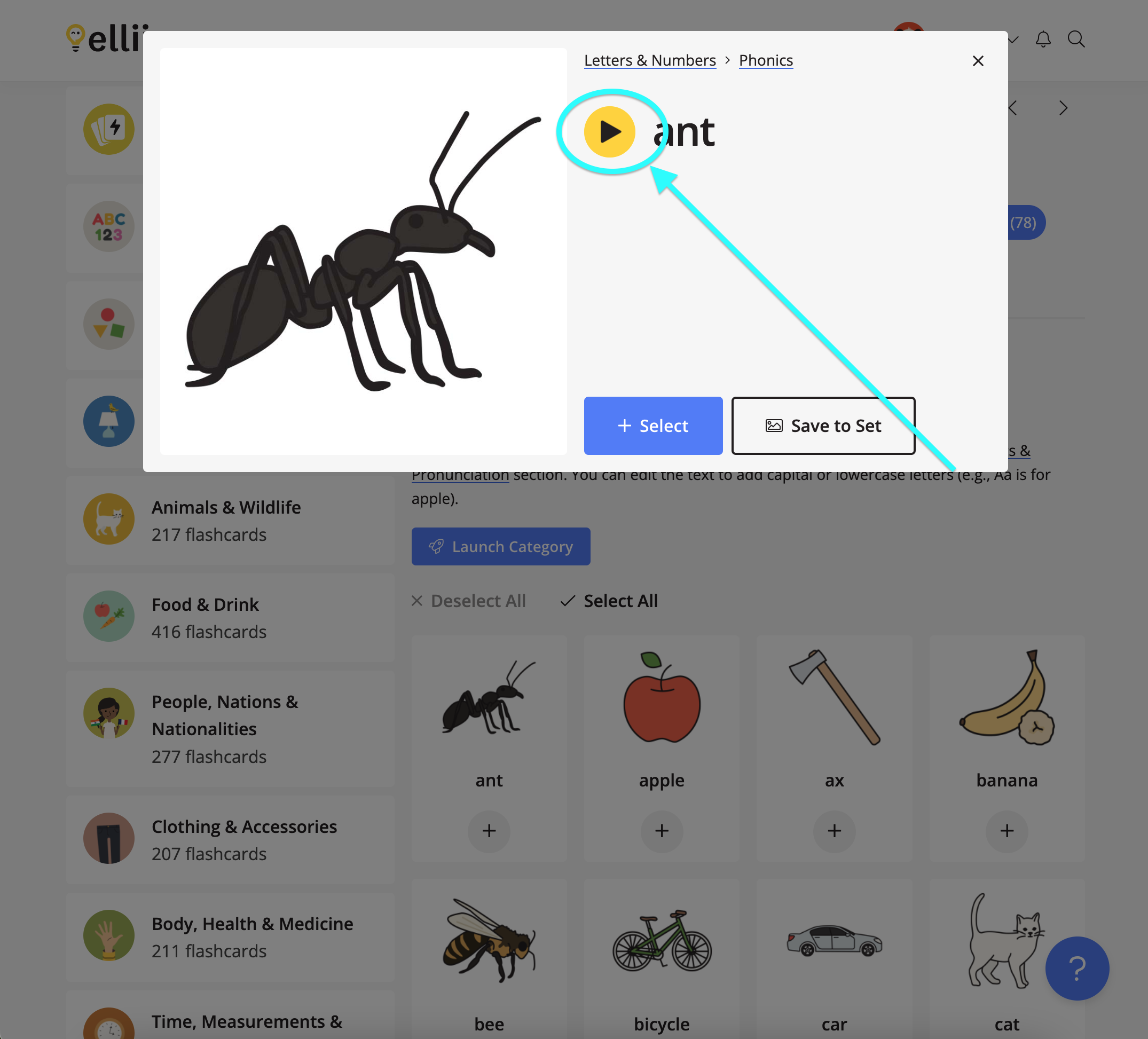 How To Create Save Flashcard Sets Ellii Help Docs