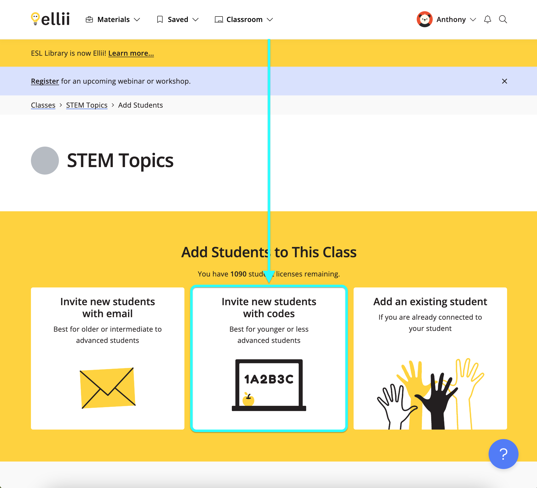 How To Invite Students To Ellii without An Email Address Ellii Help