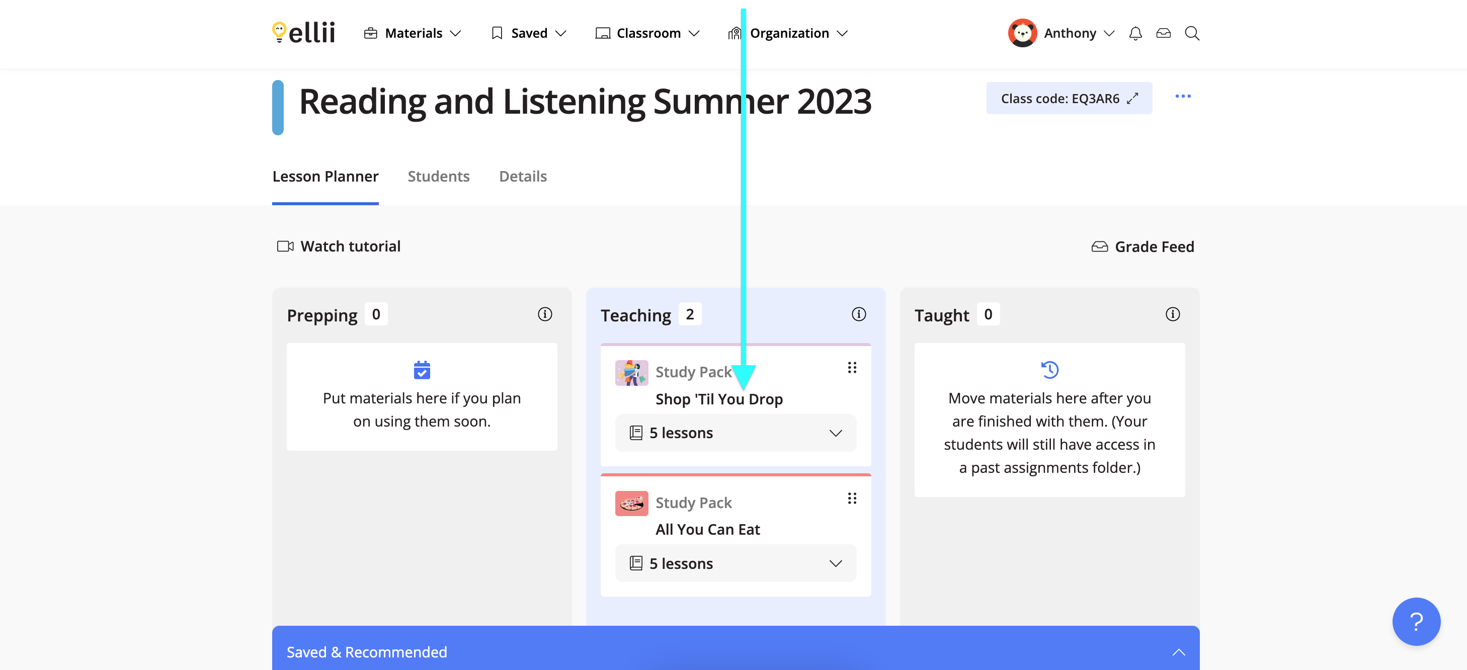 How to Use Study Packs - Ellii Help Docs