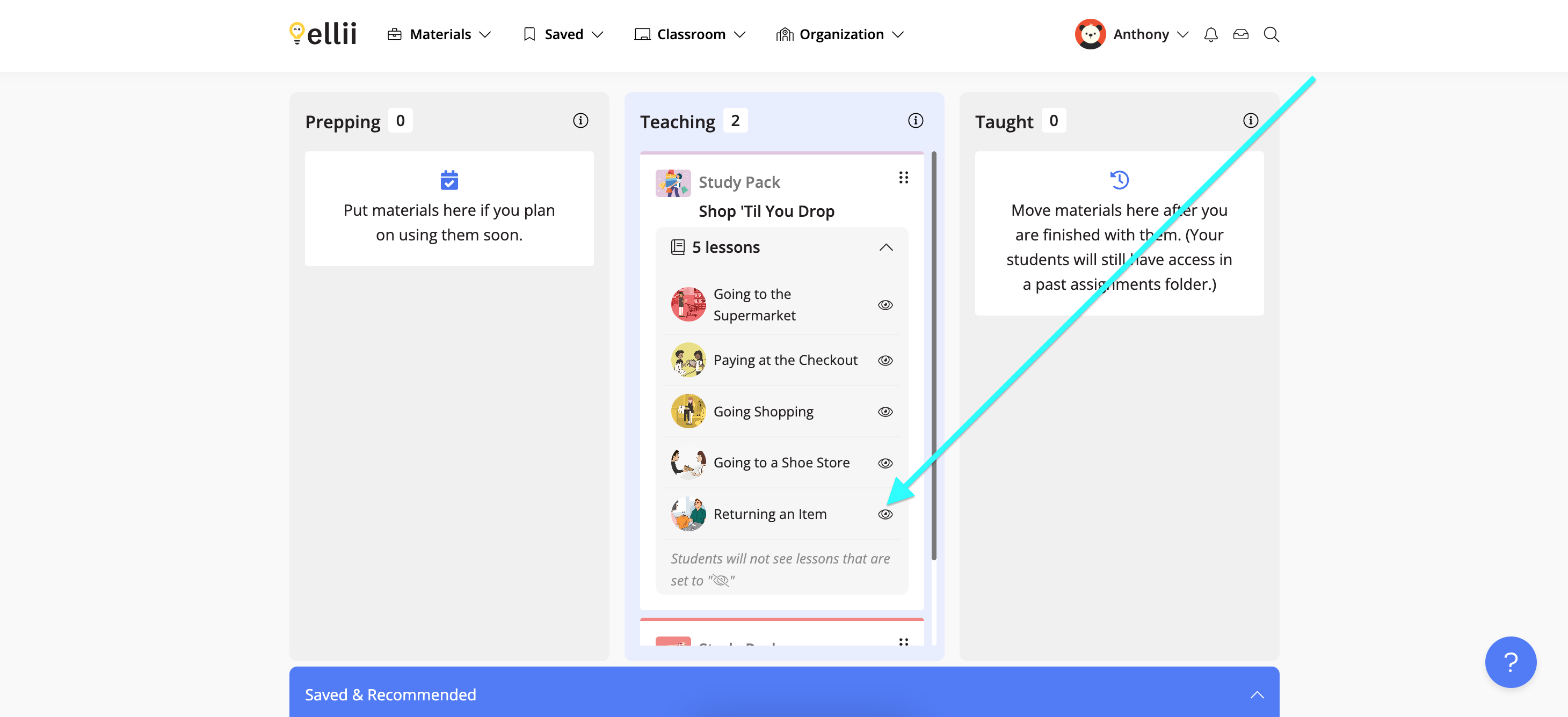 How to Use Study Packs - Ellii Help Docs