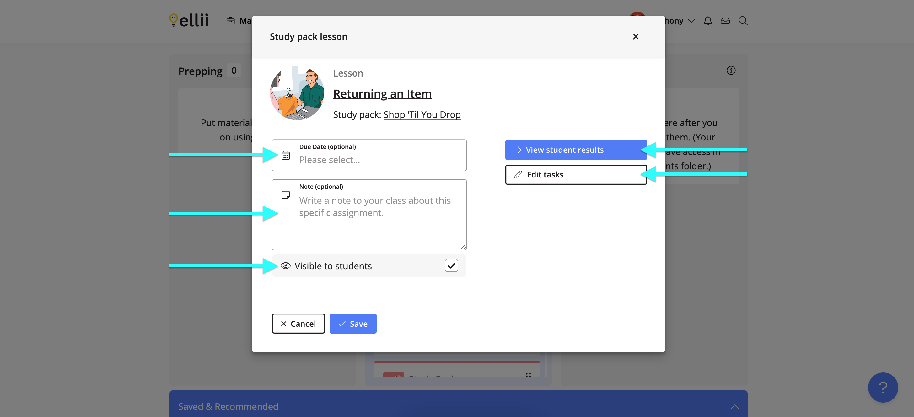 How to Use Study Packs - Ellii Help Docs