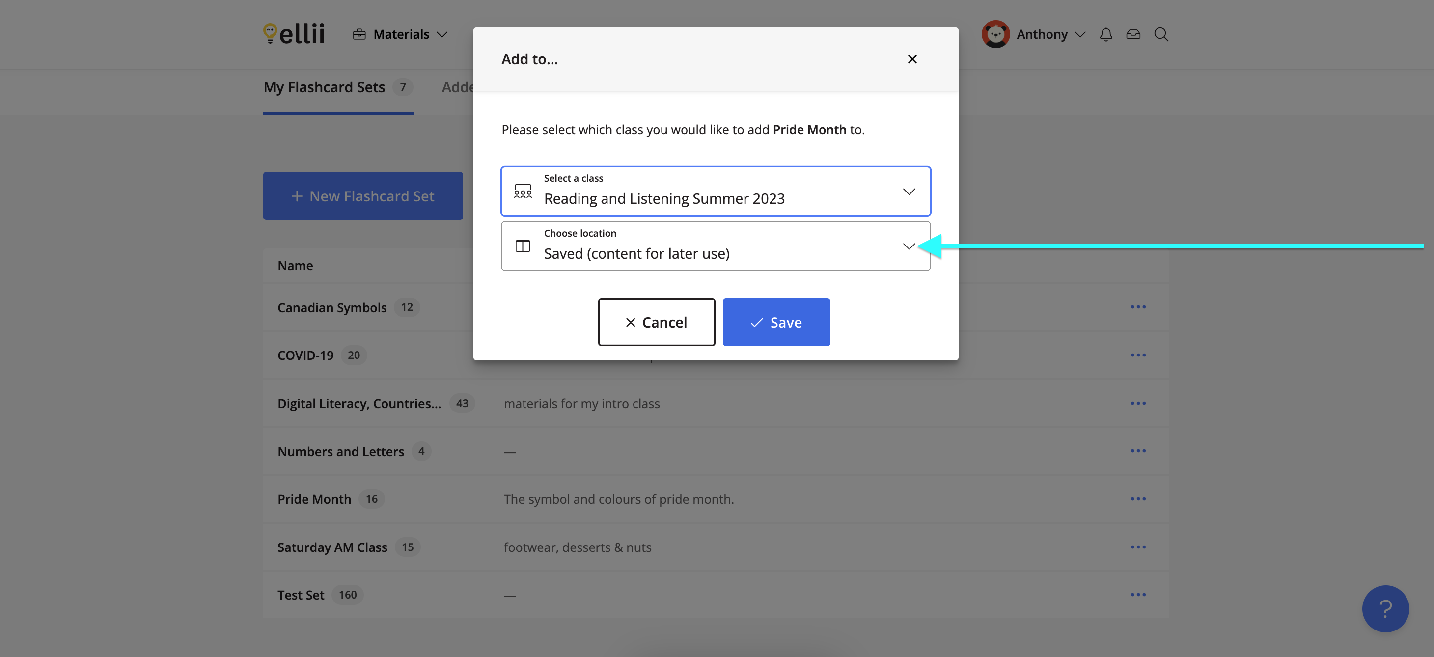 How to Share Flashcards with Students - Ellii Help Docs