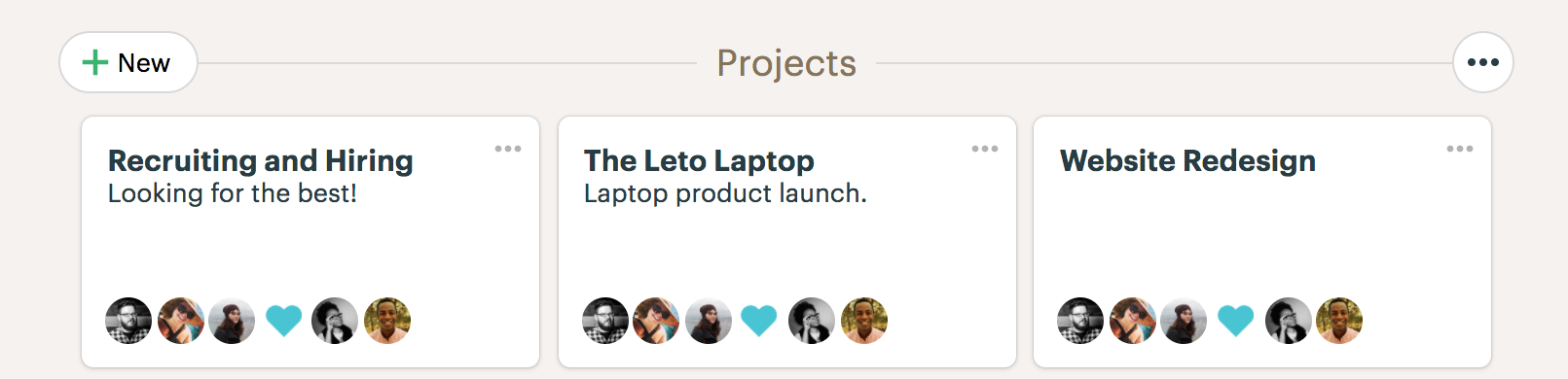 The Home screen - Basecamp 3 Help