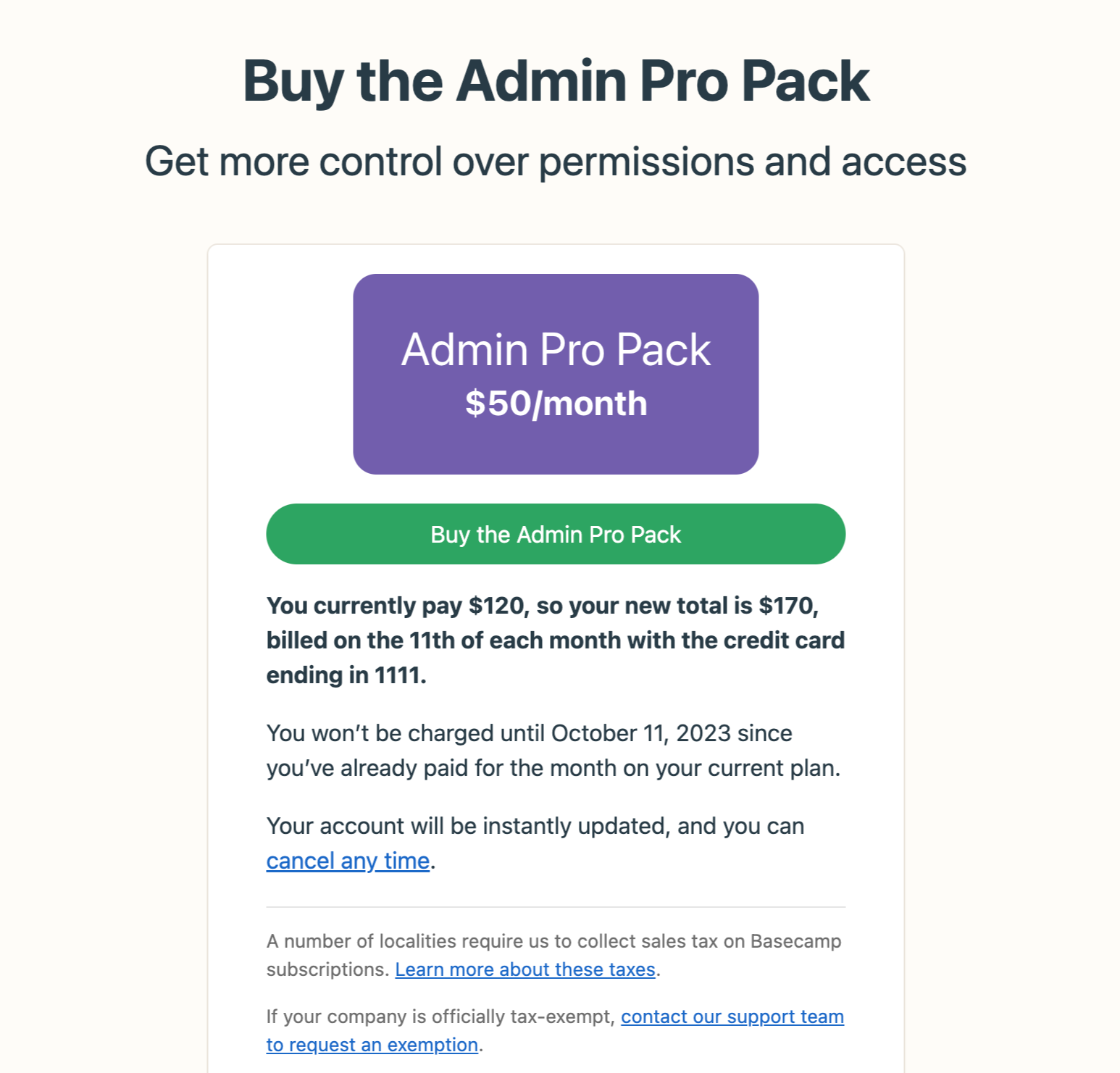 Adminland - Basecamp Help