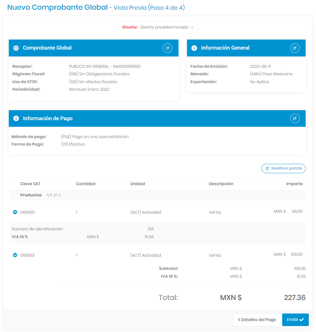 Comprobante Global 4.0 - Enlace Fiscal : Ayuda de Facturación Electrónica