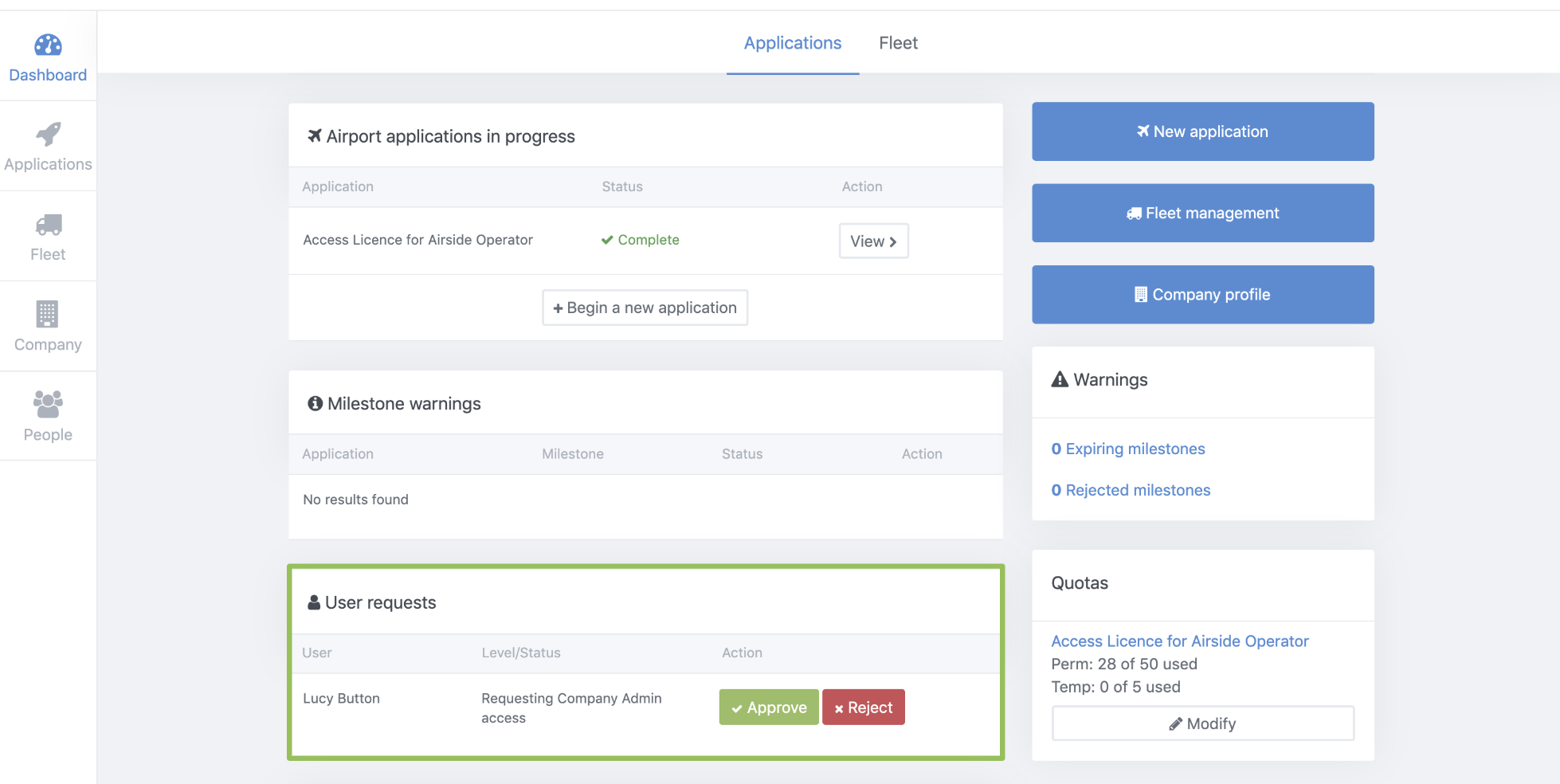 Accepting Company Registration Requests & Setting Permissions - AIRDAT ...