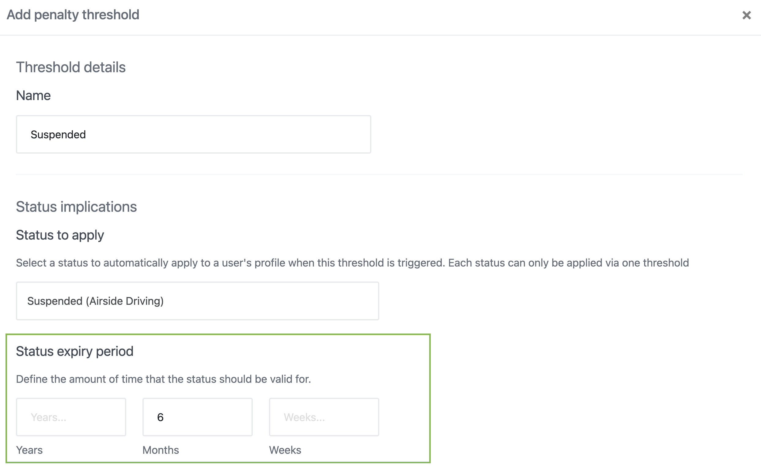 Penalty Thresholds Support Article - AIRDAT Support Centre