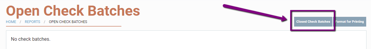 The Check Batches Report – Easy Storage Solutions