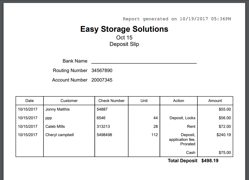 The Check Batches Report – Easy Storage Solutions