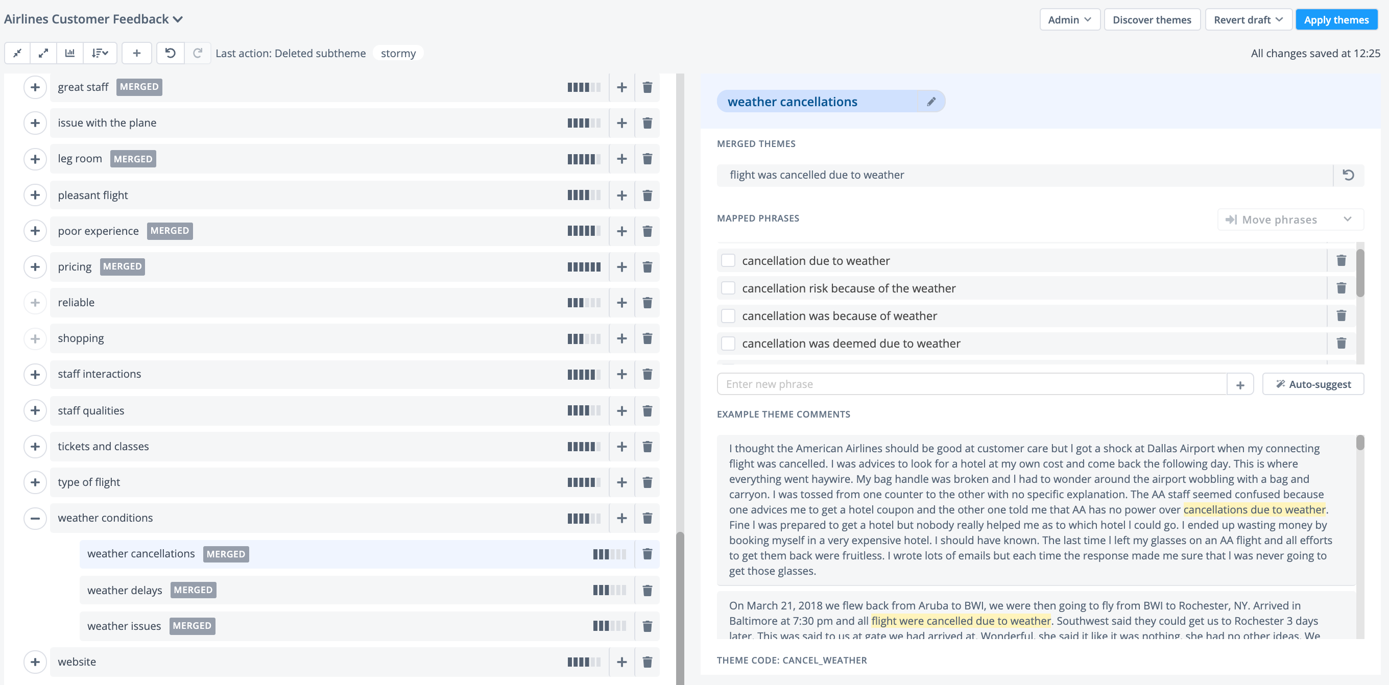 How to use the themes editor - Thematic Knowledge Base