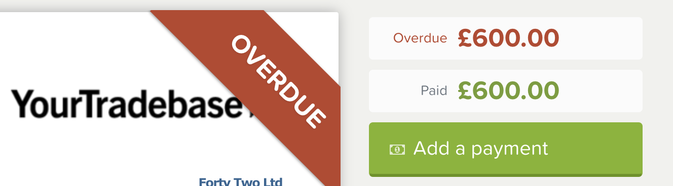 Sending receipts - YourTradebase Help