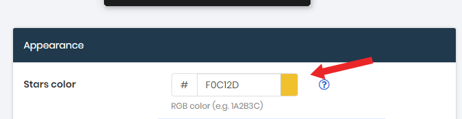 How do I change the star rating's color? - Loox Knowledge Base