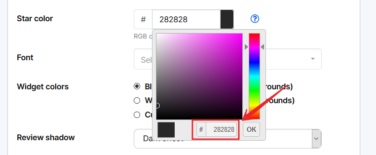 Customization Options for the Star Ratings - Loox Knowledge Base