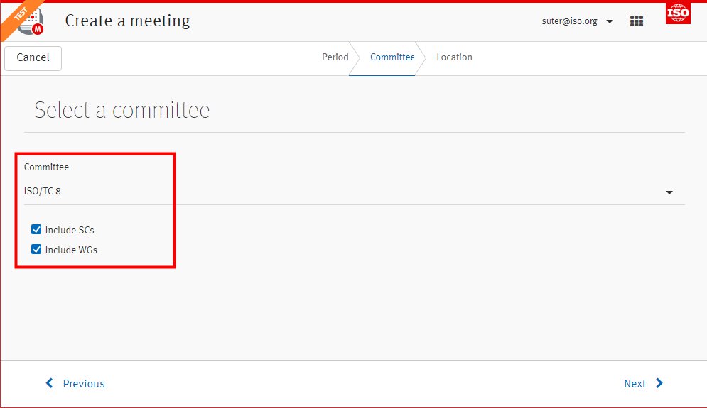 Create meeting - ISO helpdesk knowledge base