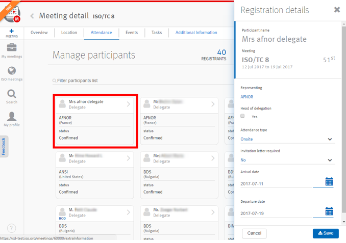 Update registration details - ISO helpdesk knowledge base