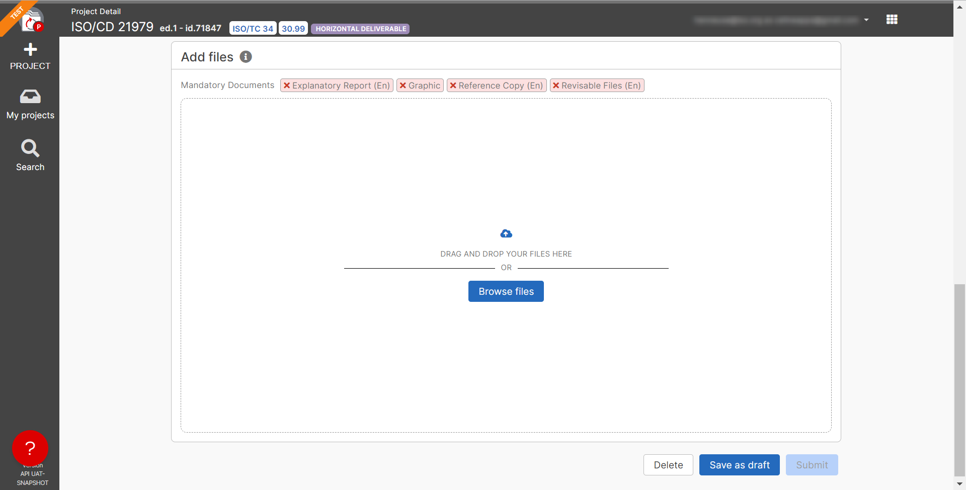 Submit your files (new) - ISO helpdesk knowledge base