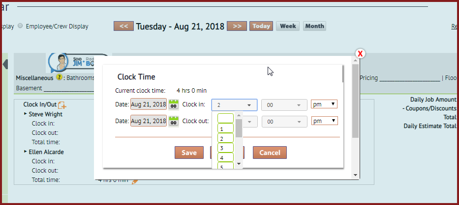 App: Clock In and Out - The Customer Factor Knowledge Base