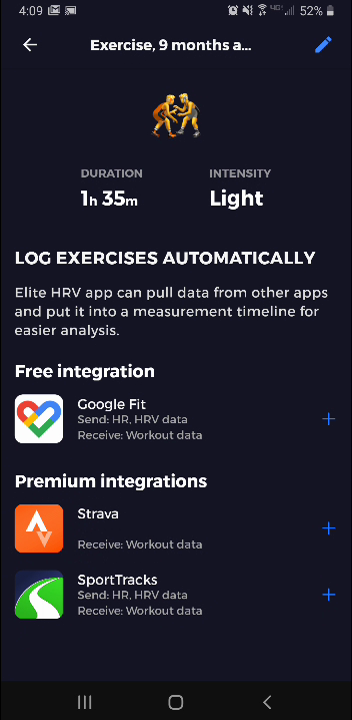 Editing an Exercise Tag/Entry - Elite HRV Knowledge Base