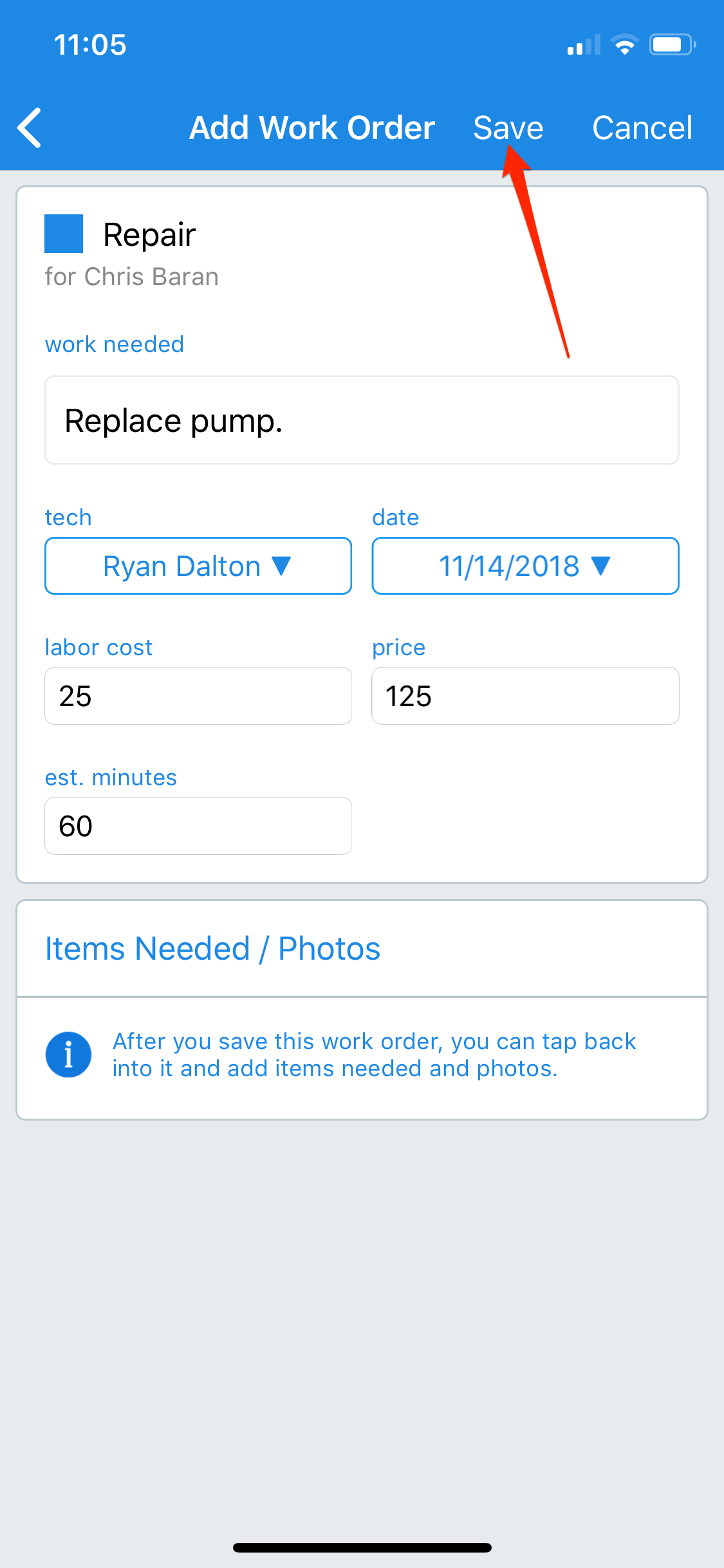 Create a New Work Order (App) - SKIMMER - Help Center