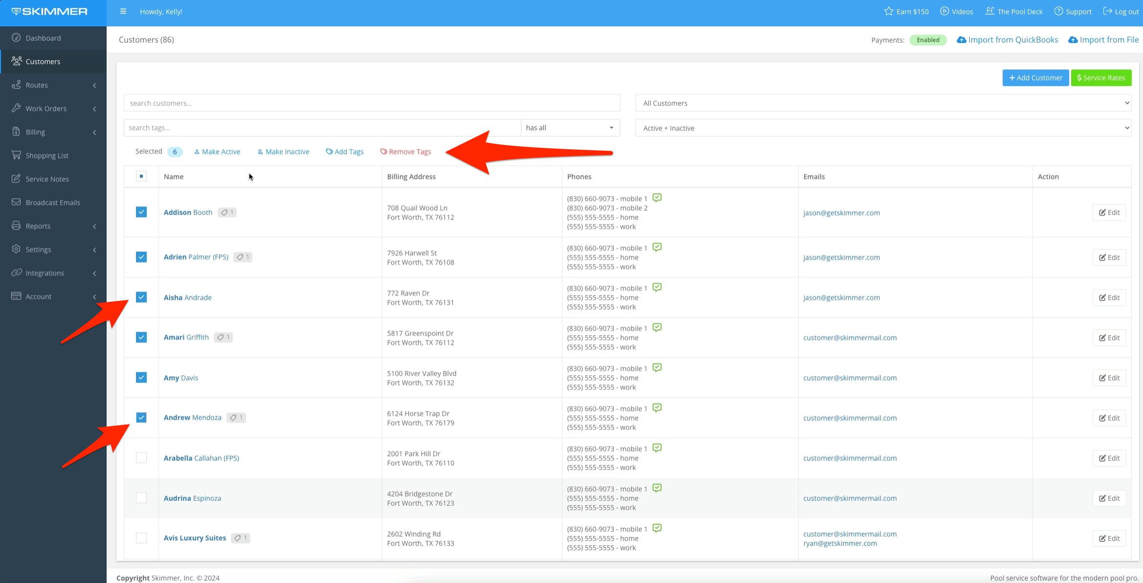 Manage Tags in Bulk (Web) - Pool Software Videos & Tutorials | Skimmer