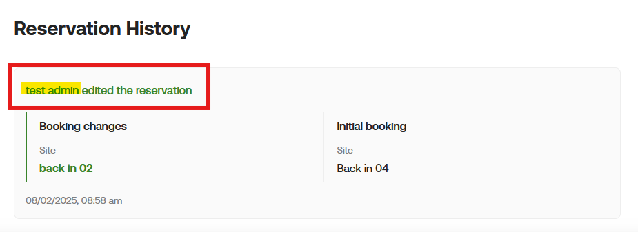 Can I See Who Made Changes to a Reservation? - Campground Booking ...