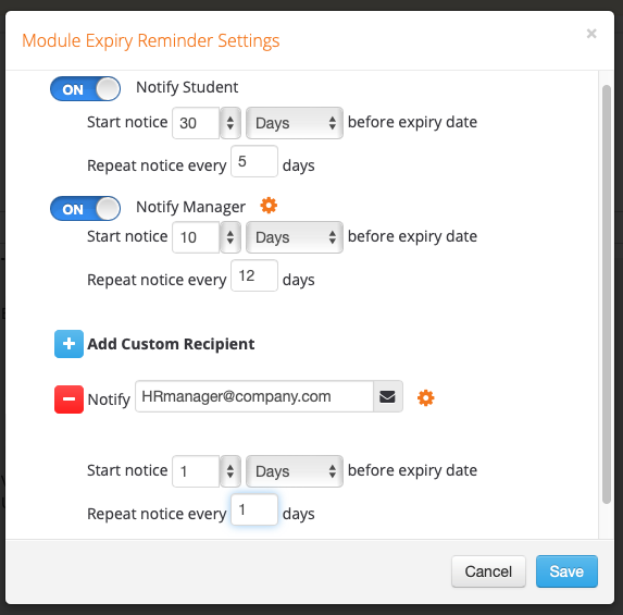 Expiry Notifications: Timing and Escalation - Aerostudies - Ascent