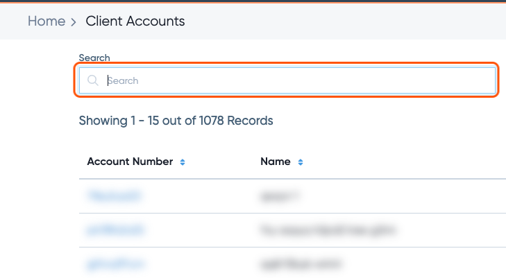 How do I find a Client Account? - Discovery