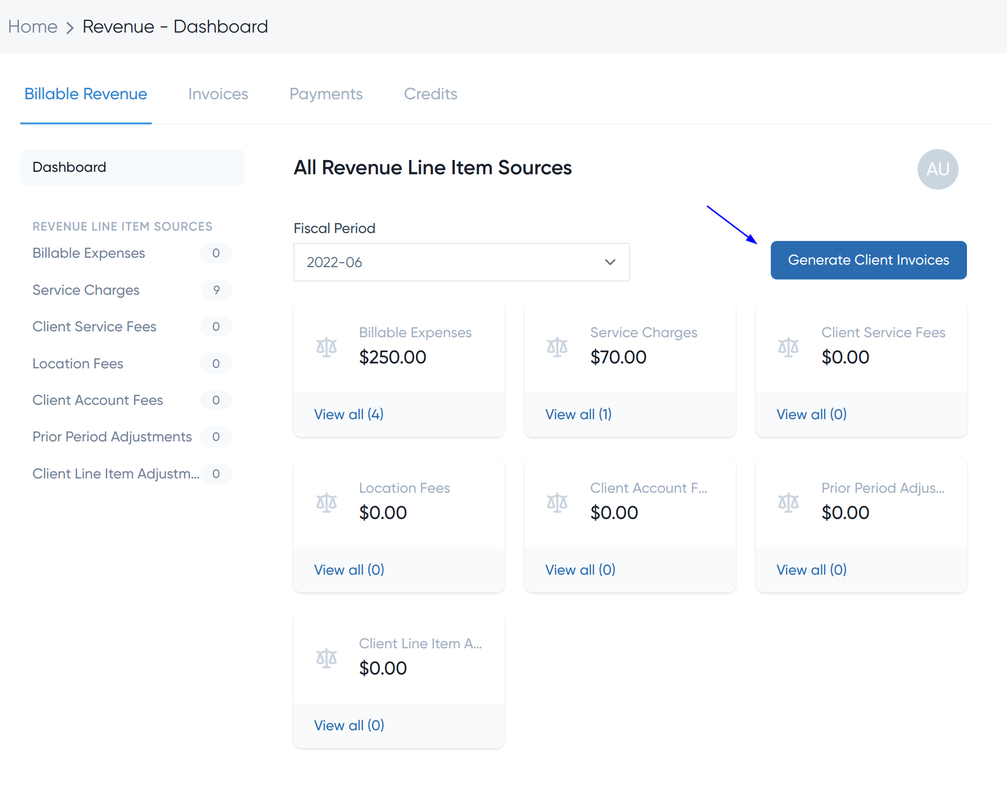 Client Invoices - Discovery