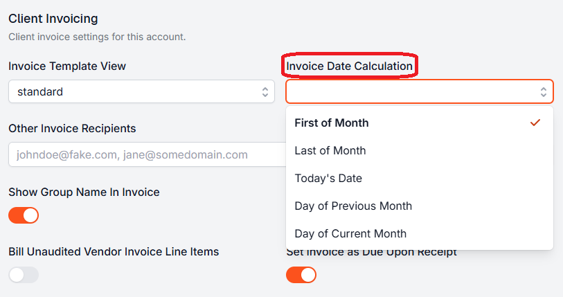 How Do I Set a Client Invoice Date? - Discovery