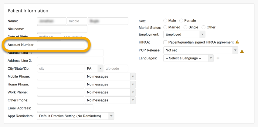 How To: Assign Account Numbers to Clients - TherapyNotes Help Center