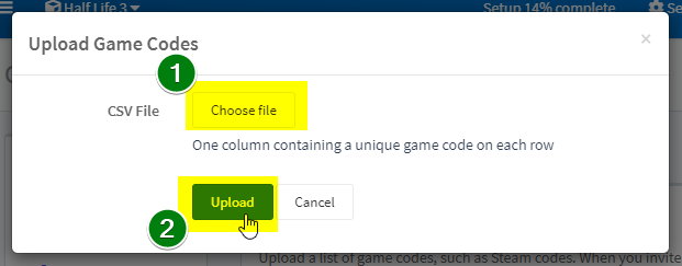 How to Deliver Video Game Codes - Prefinery Support