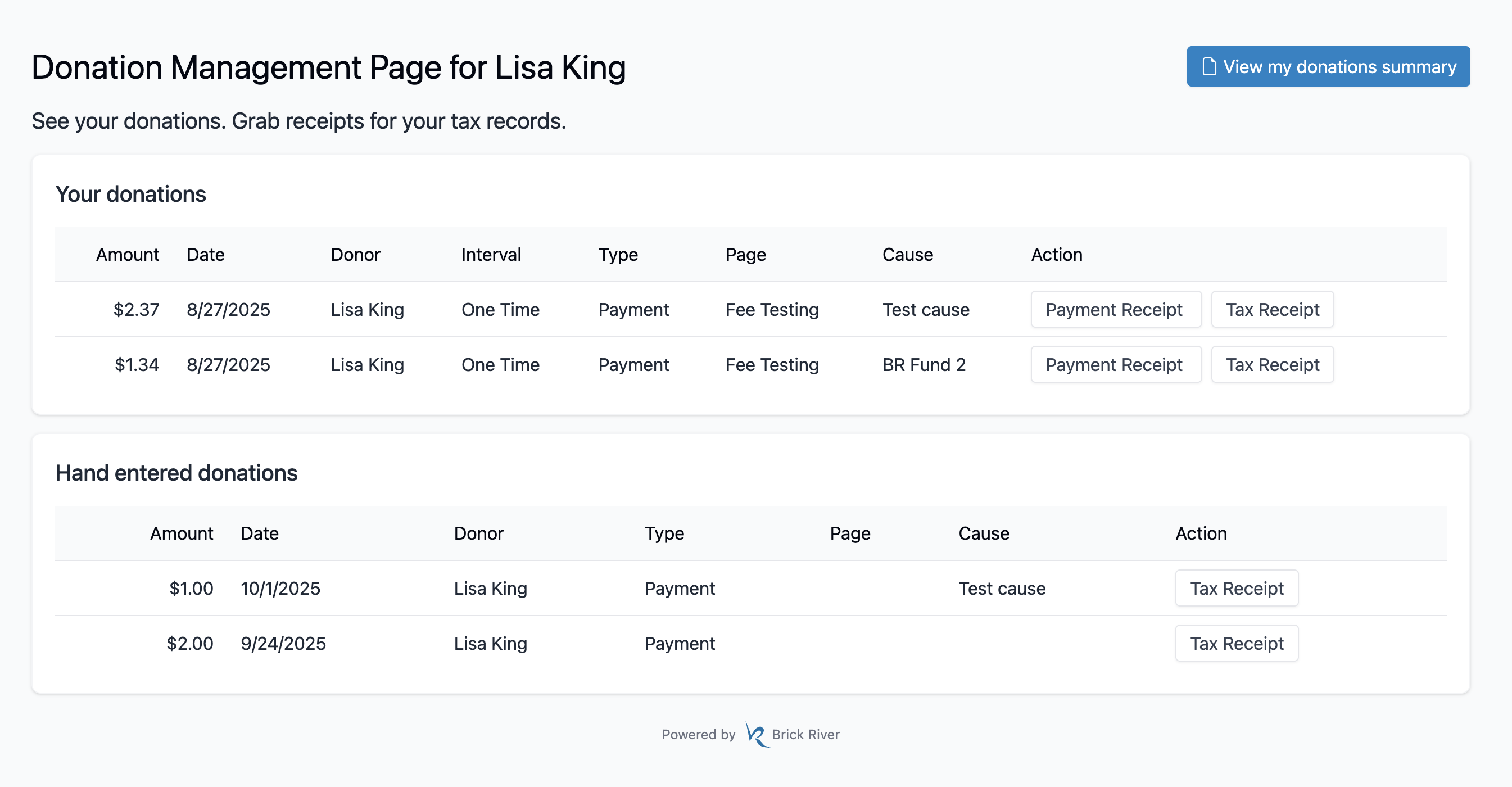Donation Receipts and Thank-You Management - User Guides
