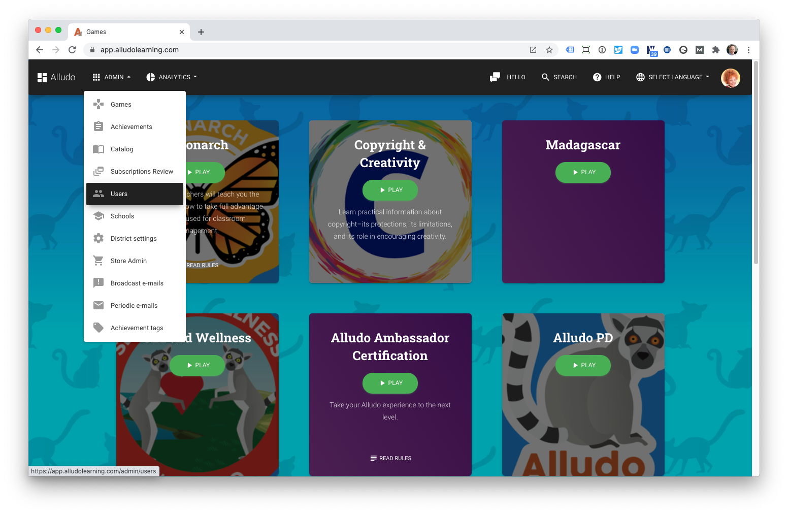 Managing Users - Alludo Knowledge Base