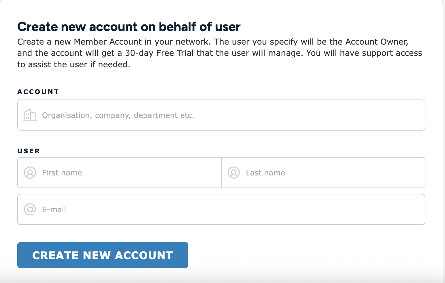 Create a new customer account - PinToMind | Help Center