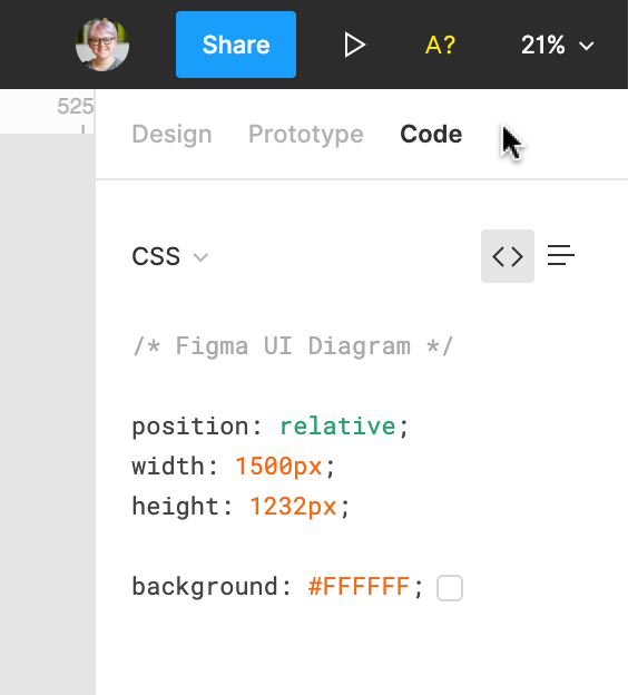Design, Prototype and view Code in the Properties Panel – Figma