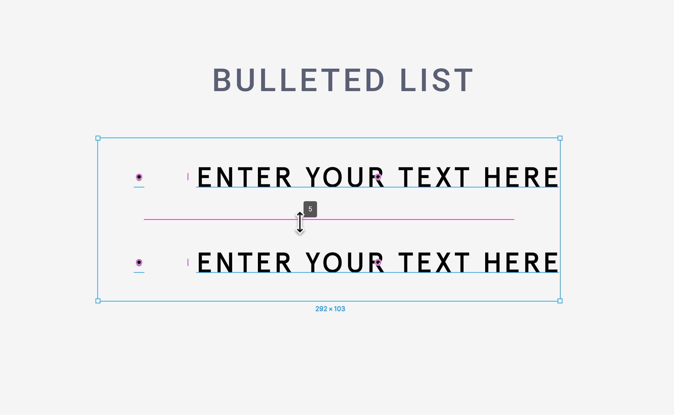 Create A Bulleted List Figma