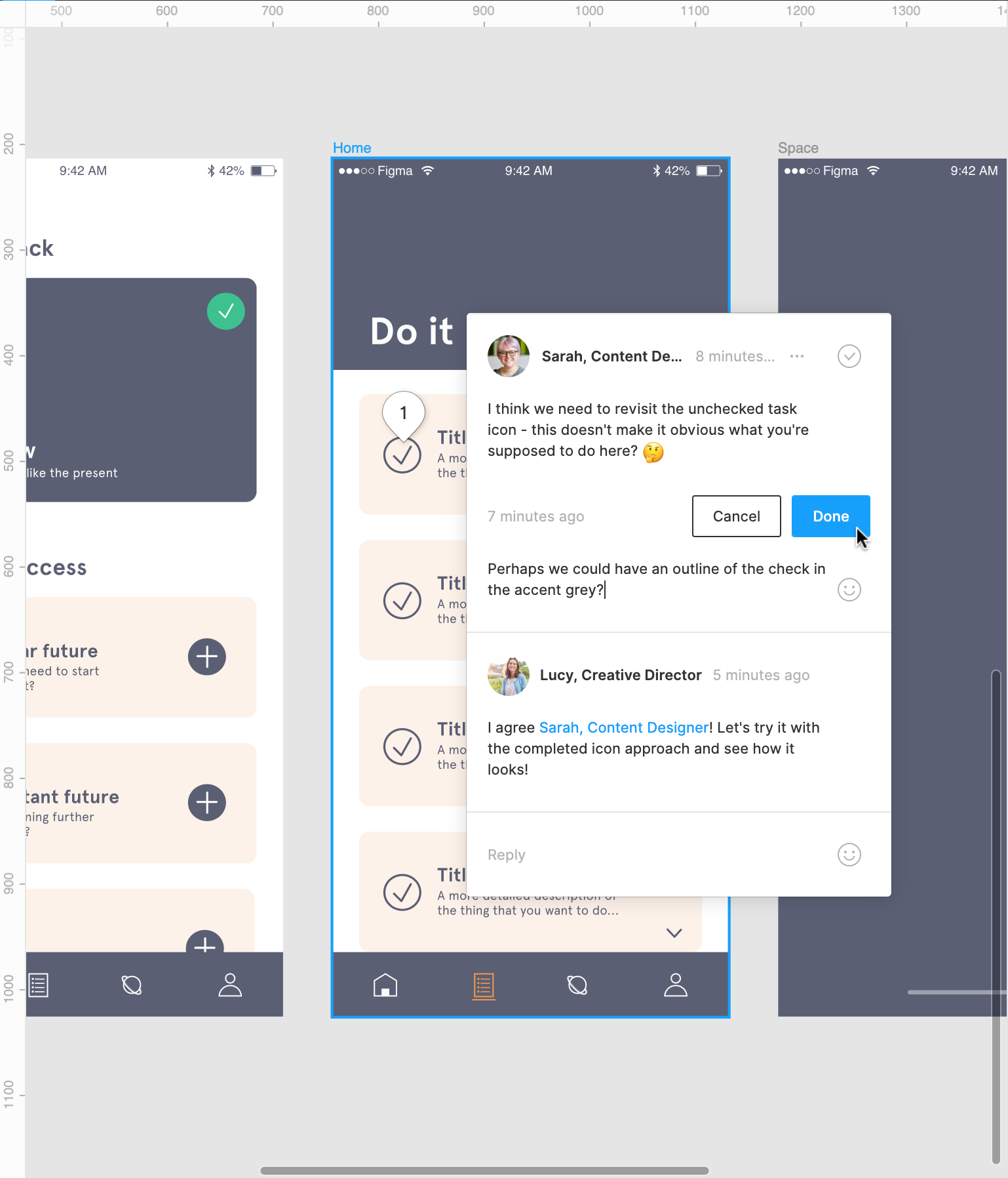 Move or edit comments – Figma