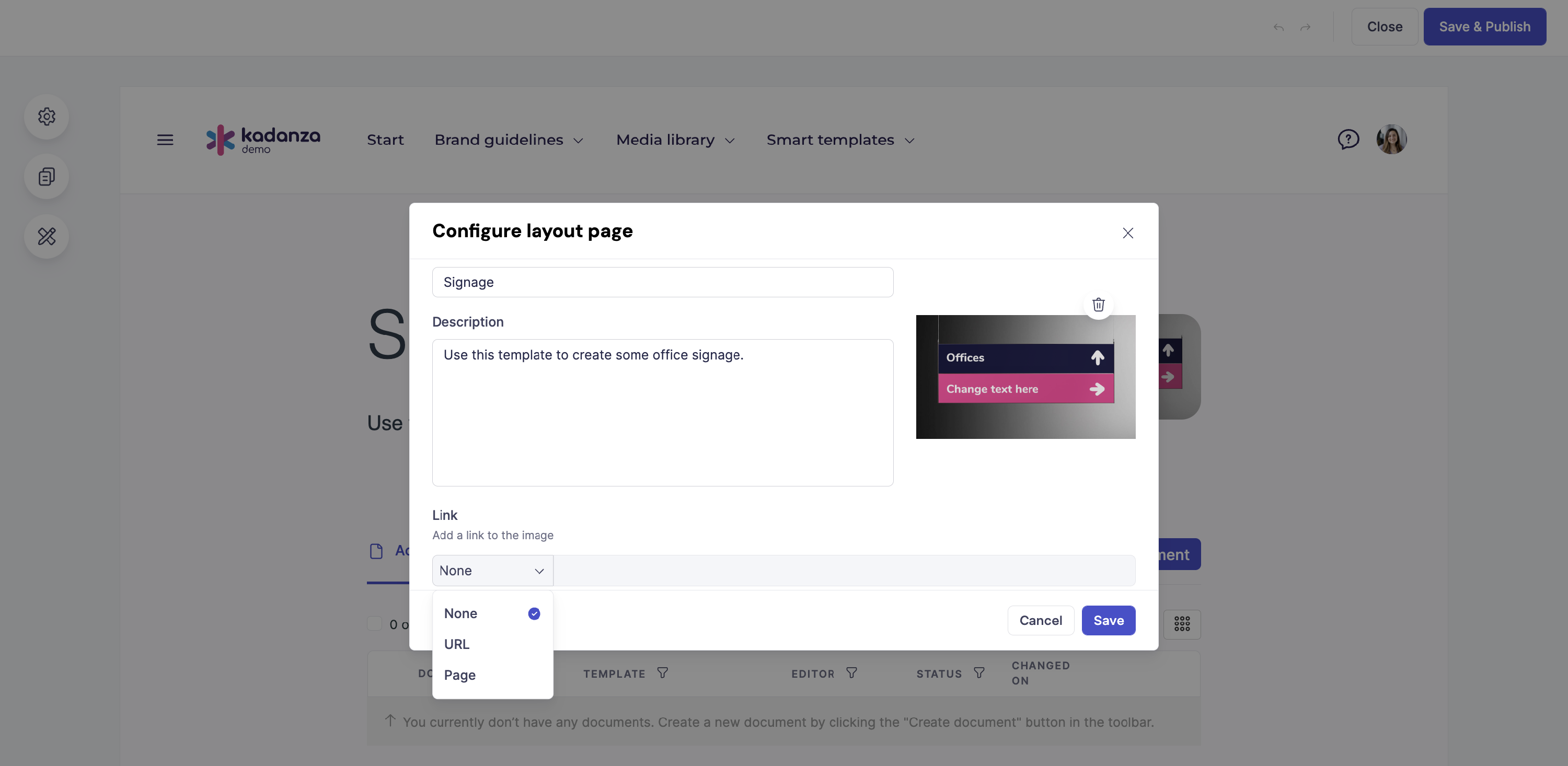 Configuring your Assets and Layouts pages - Kadanza | Help Center