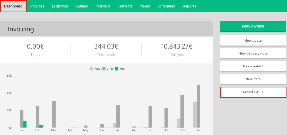 📥How to export SAF-T - InvoiceXpress Knowledge Base