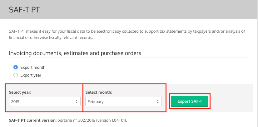 📥How to export SAF-T - InvoiceXpress Knowledge Base