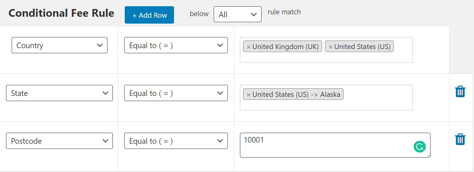 How to add fees based on the Country State and Postcode - DotStore Knowledge Base