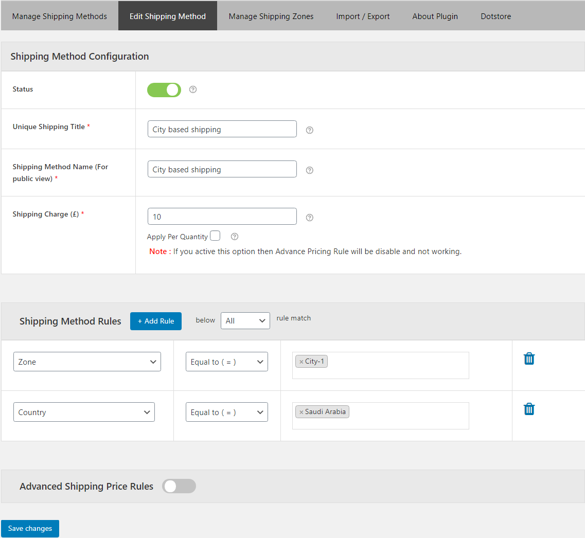 How to add city based shipping rules - DotStore Knowledge Base